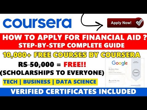 HOW TO APPLY FOR FINANCIAL AID IN COURSERA|| Step by Step complete guide #courserafreecourses #free