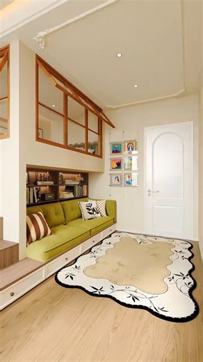 NFS DESIGN STUDIO on Instagram: "Small kids room = no problem Smart layou dekho 😍😍📉.. #interiordesign #homedecor #viralreels #nfsstudio #homedesign"