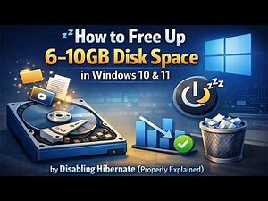 Free Up 6–10GB Storage in Windows 10/11 by Disabling Hibernate (hiberfil.sys Explained)