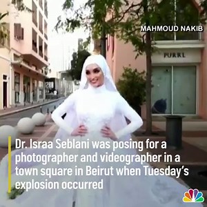 A shocking video has emerged showing the moments a massive and deadly explosion rocked Beirut as a bride posed for a photoshoot. Learn more here: http://4.nbcla.com/Lbse5EE | NBC LA