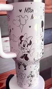 Mickey Minnie Personalized Name Tumbler | Engraved Tumbler | Engraved Castle Disney Tumbler | Character Cup | Engraved Tumbler 30oz 40oz - Etsy