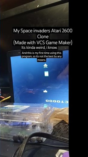 Space Invaders Atari Clone made by myself. #atari2600