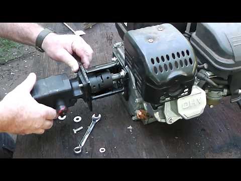 30 Ton Log Splitter Part 2 Homemade Hydraulic Pump to Engine Mount