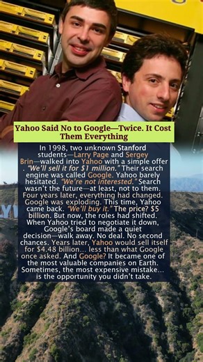 Yahoo Said No to Google—Twice. It Cost Them Everything