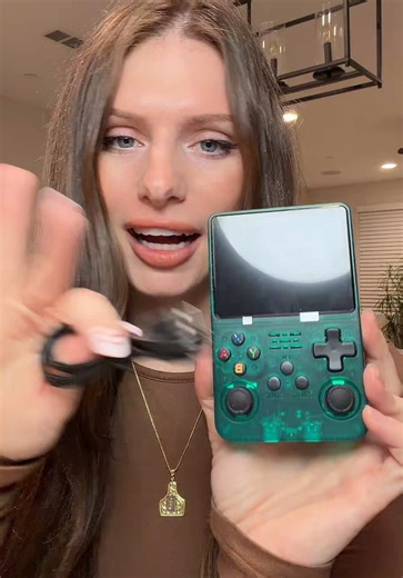 The Retro handheld Game Console R36S is a perfect gift for the gamer in your life! #tiktokshopcreatorpicks #giftsforhim