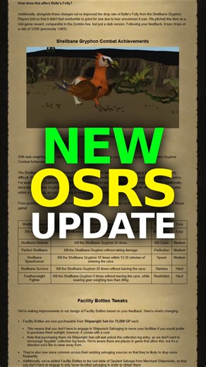 Theoatrix | New OSRS Update 🔁 4th February 2026 #osrs #runescape #oldschoolrunescape #gaming | Instagram