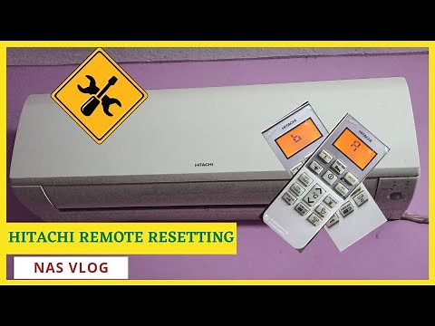 How to Reset Hitachi 1.5Ton split AC Remote controller / Hitachi Remote not working