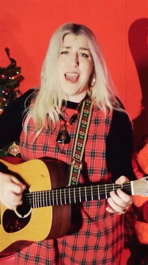 3.1K views | @marilynmoser is great! ❤❤ Serving indie-holiday magic in the Checkered Charm A-Line Shift Dress and a Santa song that’s instantly going on repeat. Go show her some love + support musicians this season. | ModCloth | Facebook