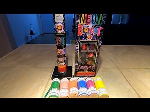 Neon Blowout Canister Shells By Firehawk Fireworks (All 6 Shells)