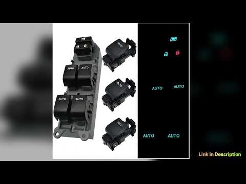 Fully automatic Lighted LED Power Single Window Switch set For Toyota RAV4 4 Camry Corolla Auris Ur