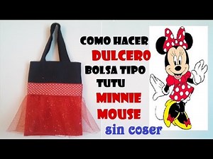 COMO HACER BOLSITA TUTU DE MINNIE MOUSE