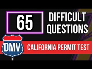 California DMV Permit Practice Test 2025 Real Written Exam (65 Must Know Questions)