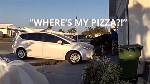 Police officer steps in when alligator blocks pizza delivery in Florida