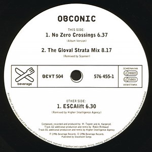Obconic - No Zero Crossings / Escalift