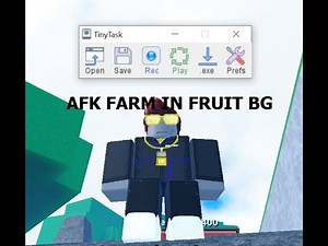 How To Farm LEVELS in FRUIT BATTLEGROUNDS using TINYTASK