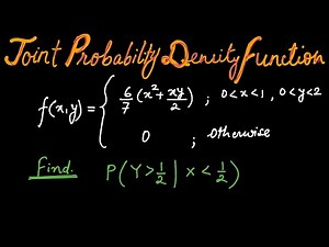 Joint Probability density Function solved Example