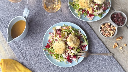 Breaded And Baked Goat Cheese Salad Recipe - Chowhound