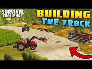 BUILDING THE TRACK AND BUYING THE PLOT | Survival Challenge CO-OP | FS22 - Episode 64