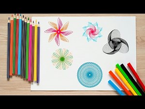How to Create Beautiful Spirograph Art | Amazing Spiral Designs Tutorial
