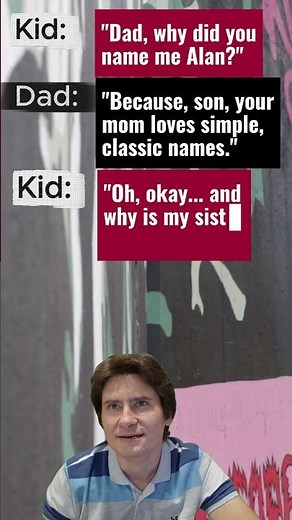 Funny Name Anagram Joke 😄 | Alan and Lana | Smart Wordplay Short