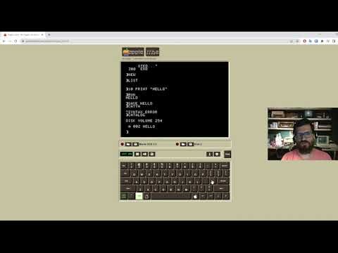 Storing BASIC programs in a virtual floppy with Apple II emulators