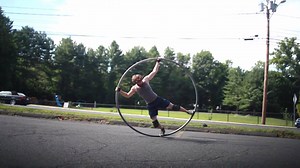 8.6K views · 195 reactions | GREENFIELD -- Casey Haynes put in white headphones, grabbed his grey cyr wheel – a large hoop big enough for a person to stand in – stepped on the inside edge, grasped the top with two hands, and started spinning. Recorder Staff/Andy Castillo www.recorder.com | The Greenfield Recorder | Facebook
