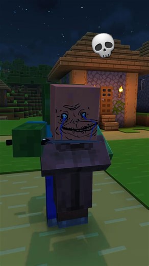 Zombie Caught the Baby Villager in Minecraft 💀 #shorts #minecraft #minecraftanimation