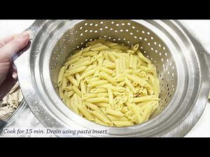 Poached chicken penne alfredo recipe video
