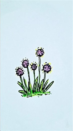 Mewarnai bunga l Coloring #art #coloring #tutorial #kids #flowers