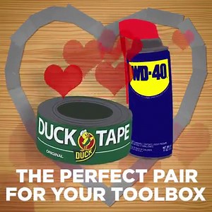 12K views · 74 reactions | Opposites do attract.  Happy Valentine's Day, Duck Tape. | WD-40 | Facebook