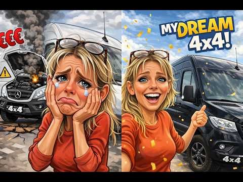 From Disaster to Dream Van | My Black Sprinter 4x4 Camper Build Begins