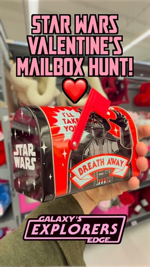 Which Star Wars Valentine are you? ❤️ Whether it’s Darth Vader taking your breath away or a Stormtrooper being one in a million, these 2026 desktop mailboxes are a must-find! Featuring a classic tin mailbox, a transparent bucket, and a sticker-customizable tin box, these are perfect for your galactic cards. 💌 “The droid you are looking for” is finally here! Which style are you picking? 🌌 #StarWarsCollector #StarWarsToys #StarWarsValentine | Galaxy's Edge Explorers