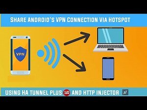 Share Android VPN Connection with PC and Android| No root | HA Tunnel plus| Http injector.