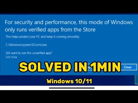 for security and performance this mode of windows only runs verified apps from the store