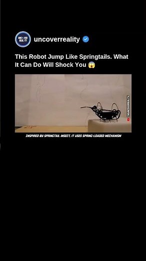 This Robot Jump Like Springtails. What It Can Do Will Shock You 😱 #robot #engineering #shorts #tech