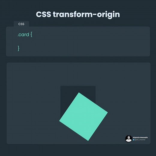 CSS transform origin