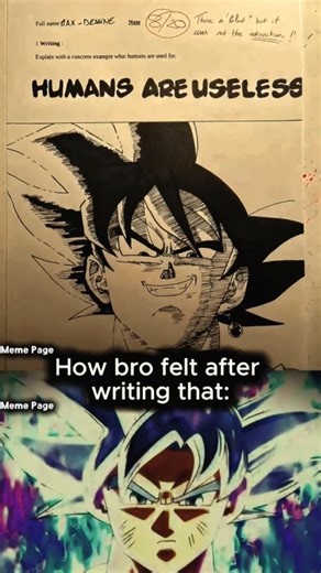 How Bro Felt After Writing That 💀 | AI Anime Meme