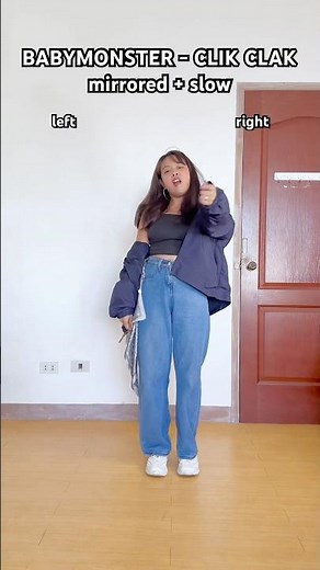 [tutorial] BABYMONSTER CLIK CLAK Dance Tutorial Mirrored and Slow #Shorts #BABYMONSTER #CLIKCLAK