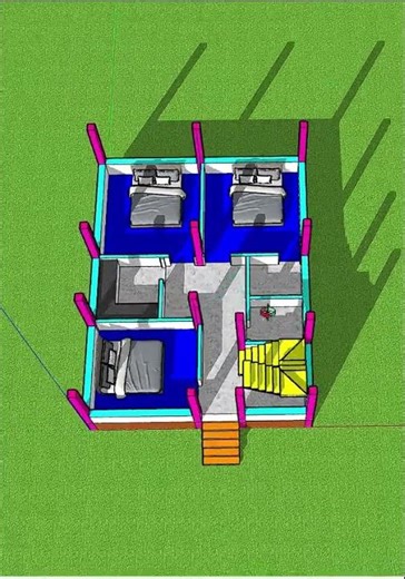 25X32 House Plan | 3 Bedroom House Design | Compact Modern Home Layout | Best Small Plot Plan