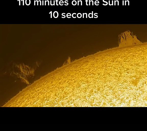 Here is a time lapse video of solar limb activity yesterday morning. The sun is the only object in the sky that looks different every time you see it.