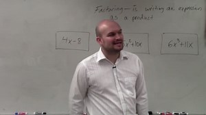 Learn how to visualize factoring