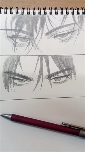 Manhwa male eyes Tutorial!! ✨…#tutorials​ #howtodraw​ #sketch​ #head​ #fyppp​ #fypシ​ #eyes​