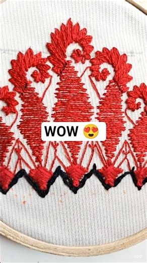 pretty border embroidery designs #roseflower #art#trending #embroiderydesign #shortsfeed