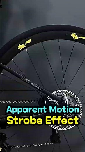 Bike Wheel Zoetrope 🚴‍♂️ Apparent Motion Meets the Strobe Effect 🚀 #roadbike