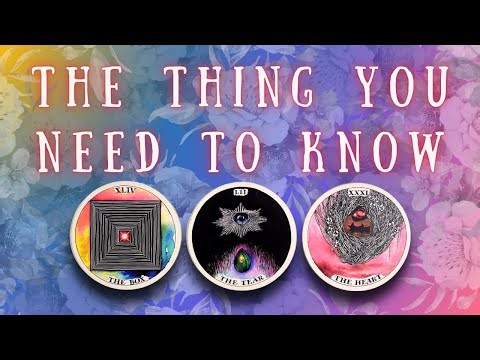 The thing you need to know... PICK-A-CARD