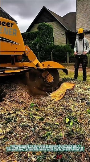 Technique for Grinding Tree Stumps with Powerful Machines – Satisfying Jobs and Machinery