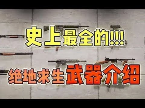 【小墨吃鸡教学】史上最全的 绝地求生武器介绍！！ 第三期 【绝地求生教学】