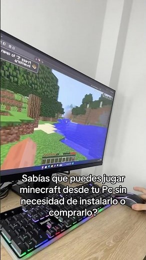 Así puedes jugar minecraft sin instalarlo o comprarlo desde el navegador👨🏻‍💻#minecraft