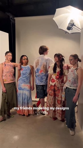 eloonie (aka elena 🍰) on Instagram: "absolutely floored seeing my clothes on actual humans 😳 . . . thank you to my beautiful model friends : @sayachho @blaise.brady @mia.springer @micah_wixom @venom_to_the_core photographer: @mv.ography more to come about these pieces soon~ #fashionshow #designer #clothingart"