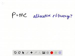 SOLVED:Explain how the profit-maximizing rule of setting P=MC leads a perfectly competitive market to be allocatively efficient.